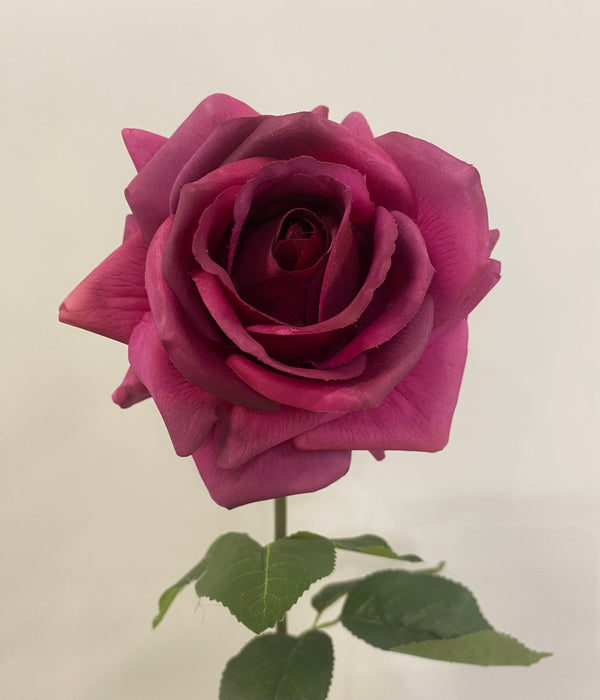 Real Touch Plum Hannah Rose Artificial Flowers Faux Flowers – Catherine ...
